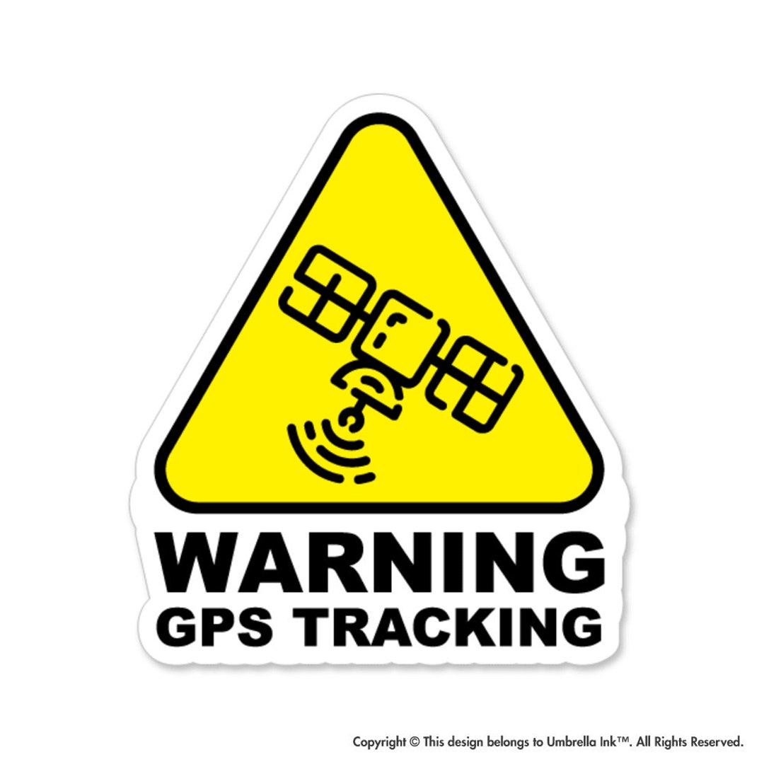 GPS Tracking Warning Safety Sticker Decal Vinyl Anti Theft Notice ...