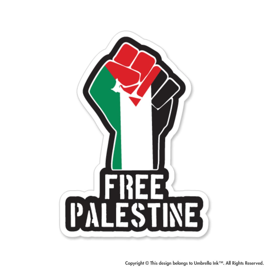 Free Palestine Fist Flag Sticker Decal Justice Vinyl Freedom - Etsy