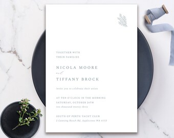 Wedding Invitation Clean - Etsy