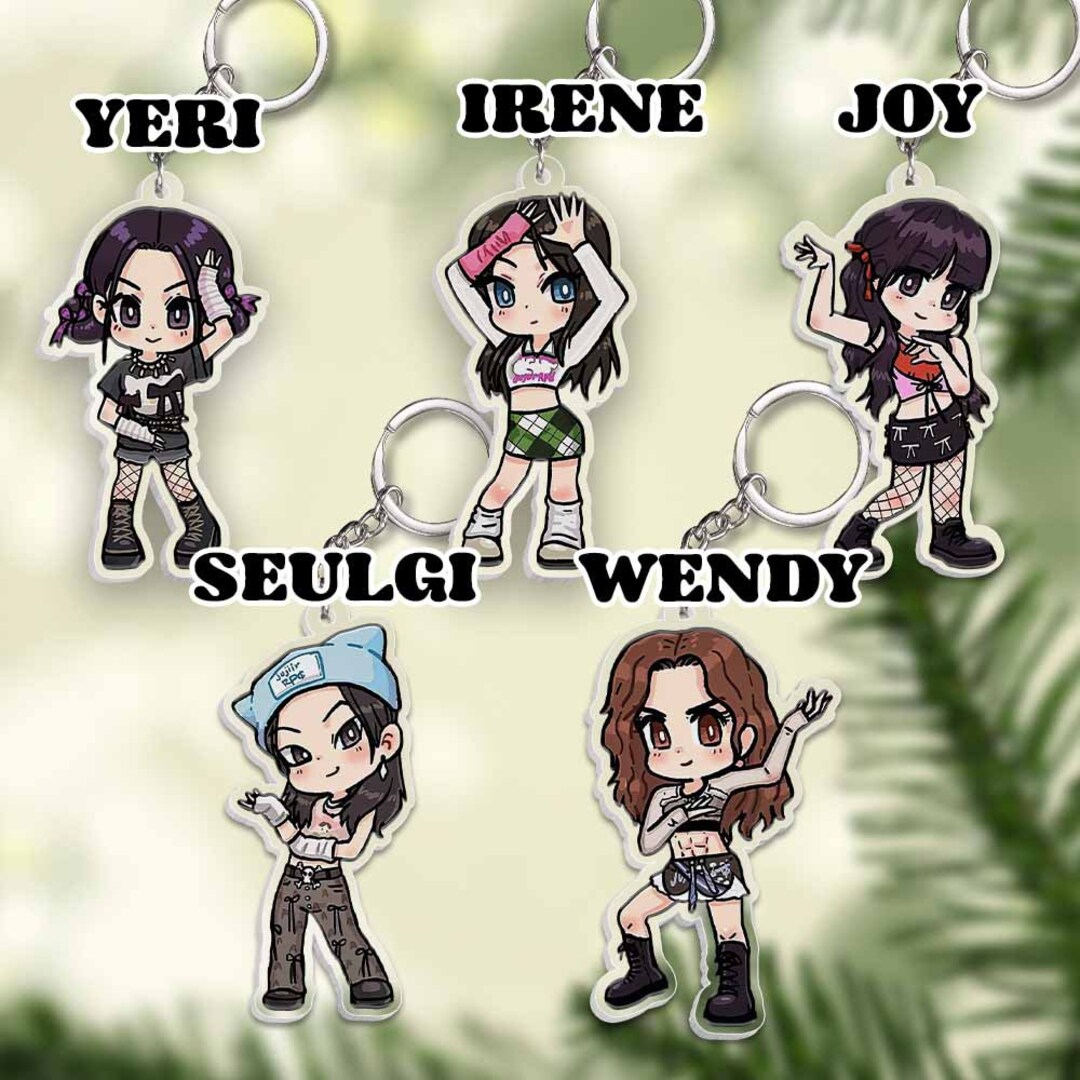 Custom Red Velvet Member Kpop Keychain Personalize Red Velvet - Etsy