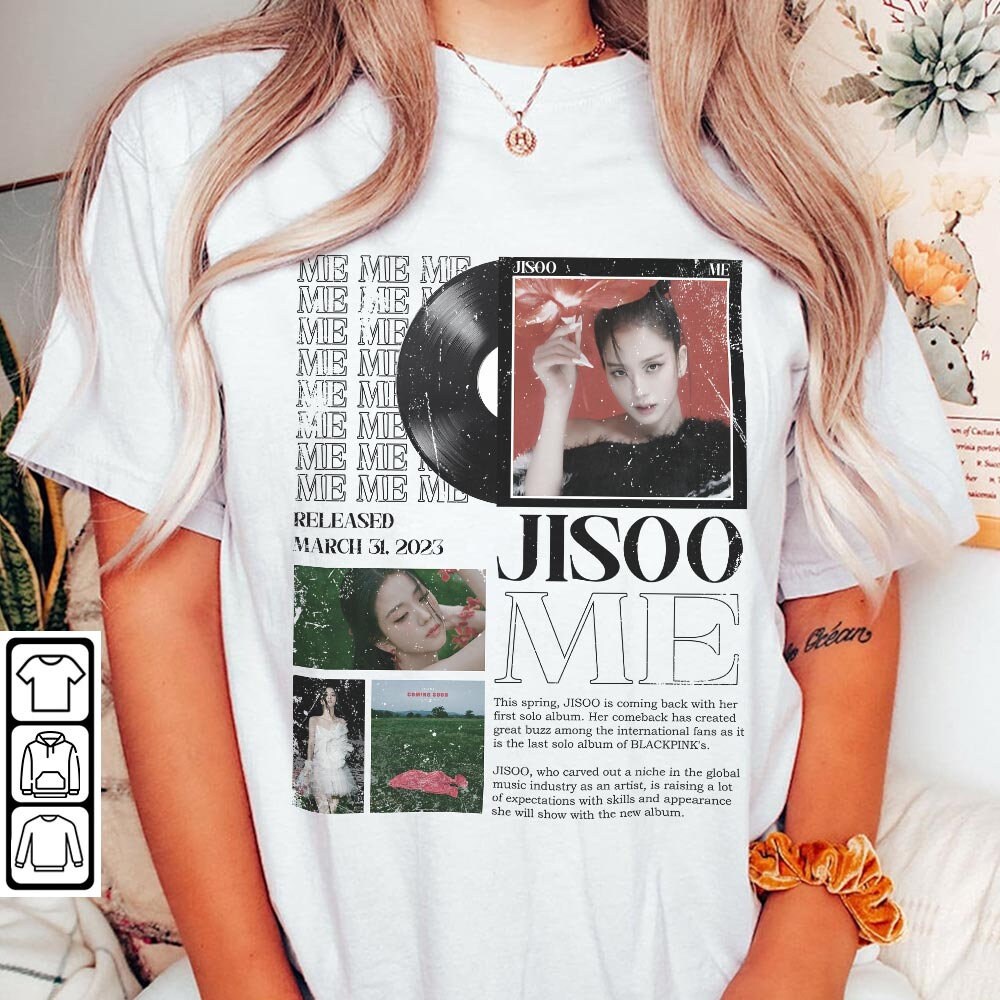 Camiseta Jisoo Flower Blackpink Jisoo First Solo Album Merch Para ...