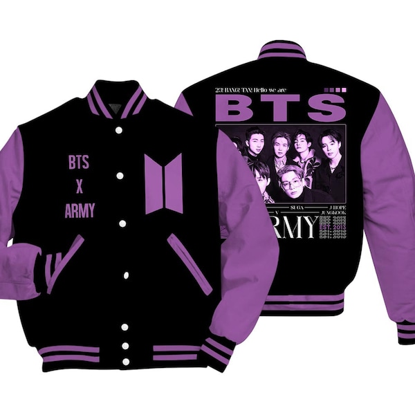 Bts Varsity Jacket - Etsy