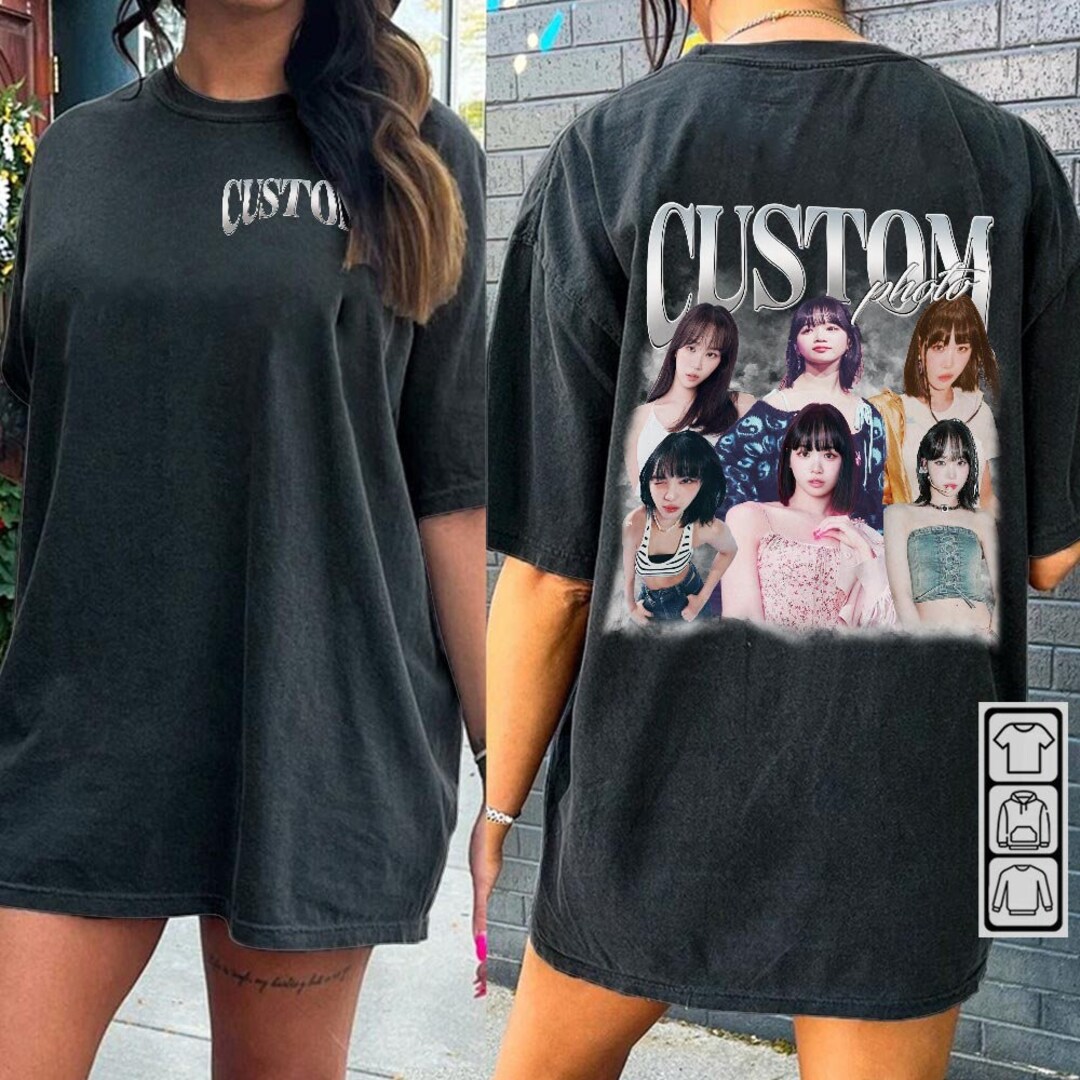 Custom Bootleg Kpop Idol Tee Custom Photo 2 Sides 2 Custom - Etsy