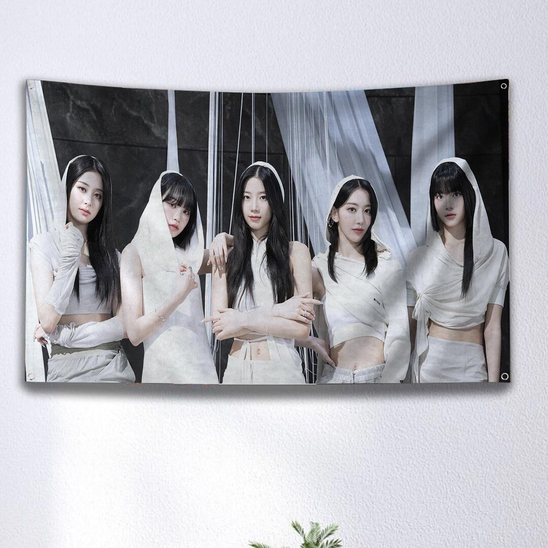 Le Sserafim Kpop Tapestry Le Sserafim Fan Gift Flag Tapestry - Etsy