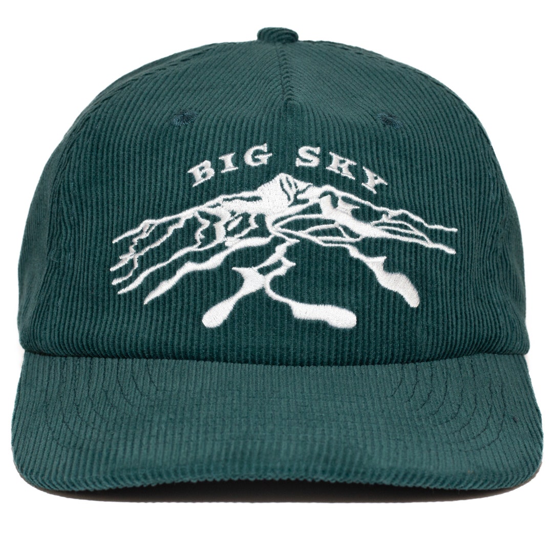 Big Sky-vintage Design Hat - Adjustable Corduroy Snapback - Etsy