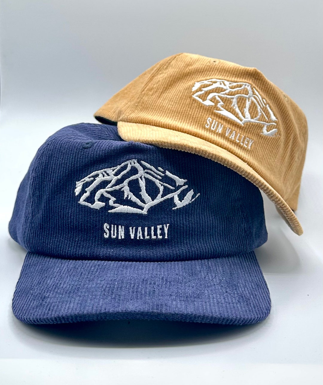 Sun Valley-idaho-vintage Design Hat - Adjustable Corduroy Snapback - Etsy