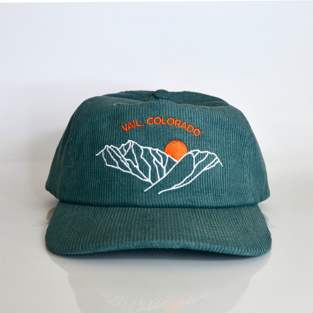 Vail-vintage Design Hat Adjustable Corduroy Snapback - Etsy