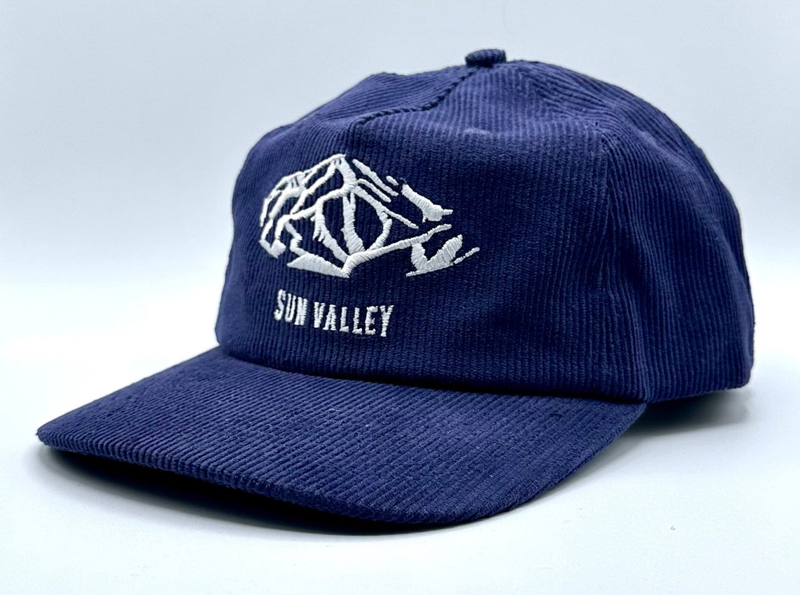 Sun Valley-idaho-vintage Design Hat - Adjustable Corduroy Snapback - Etsy