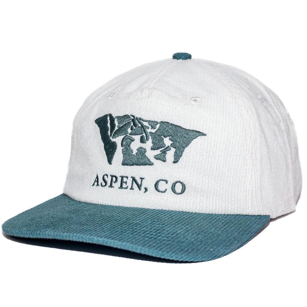 Aspen-vintage Design Hat - Adjustable Corduroy Snapback - Etsy