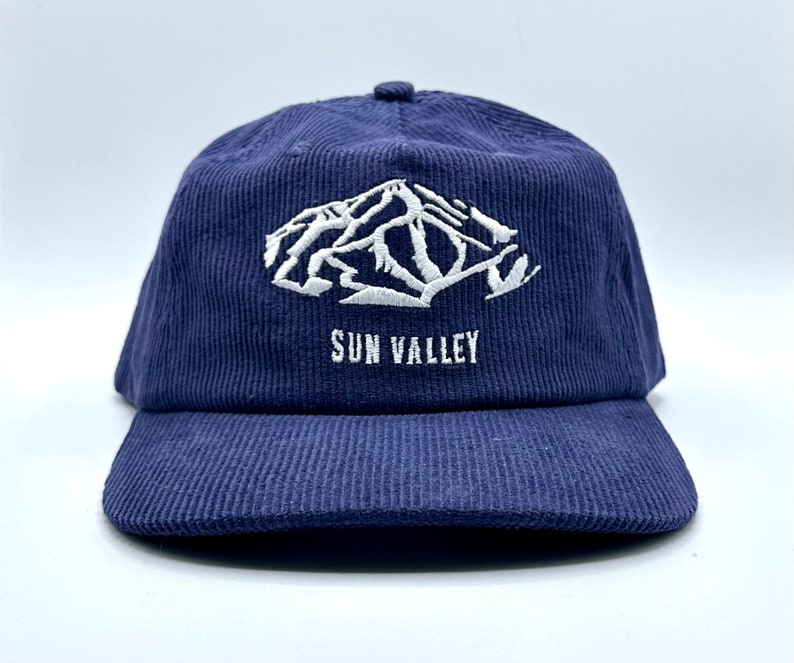 Sun Valley-idaho-vintage Design Hat - Adjustable Corduroy Snapback - Etsy