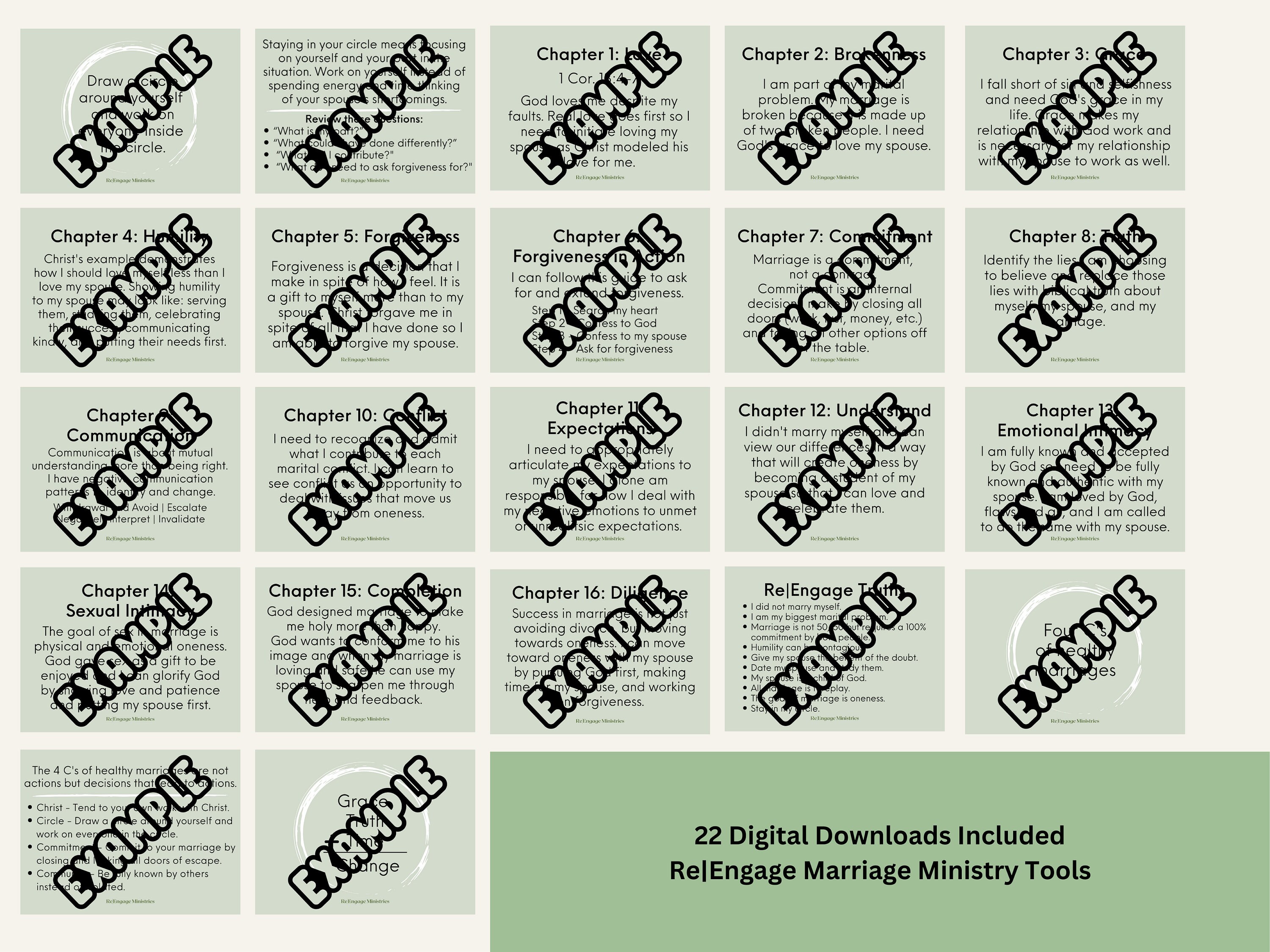 Re|engage Marriage Ministries Tool Cards - Etsy