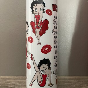 Betty Boop Tumbler Comes With Lid and Straw - Etsy