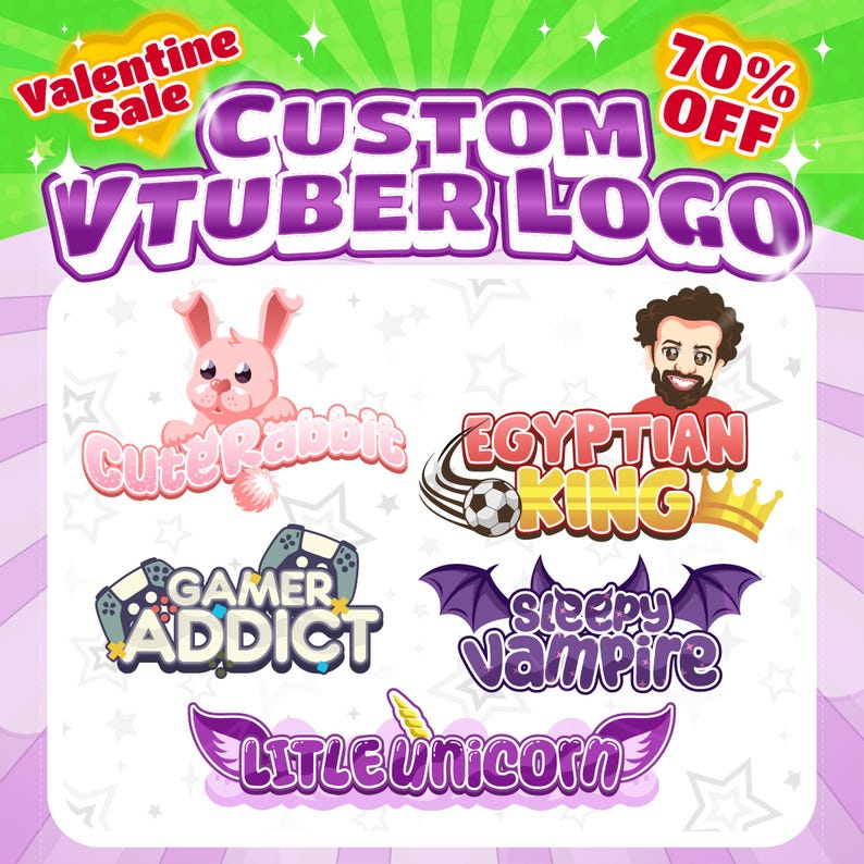 Custom Vtuber Logo Design - Etsy