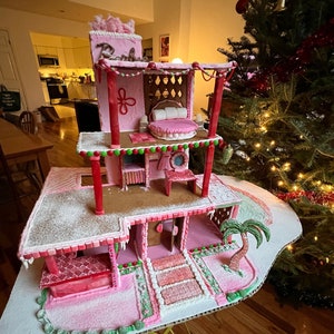 Barbie Dreamhouse - Gingerbread Template (printable) - Etsy