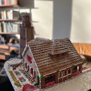 Gingerbread House Template - Lighthouse (printable) - Etsy