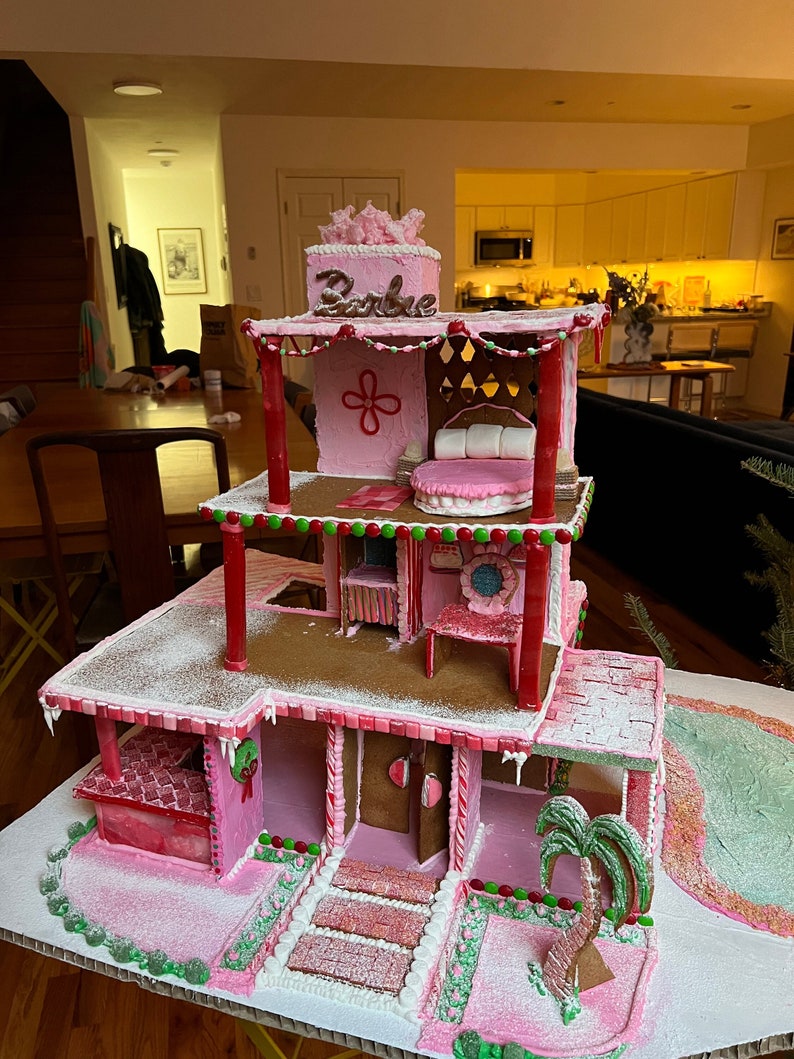 Barbie Dreamhouse - Gingerbread Template (printable) - Etsy