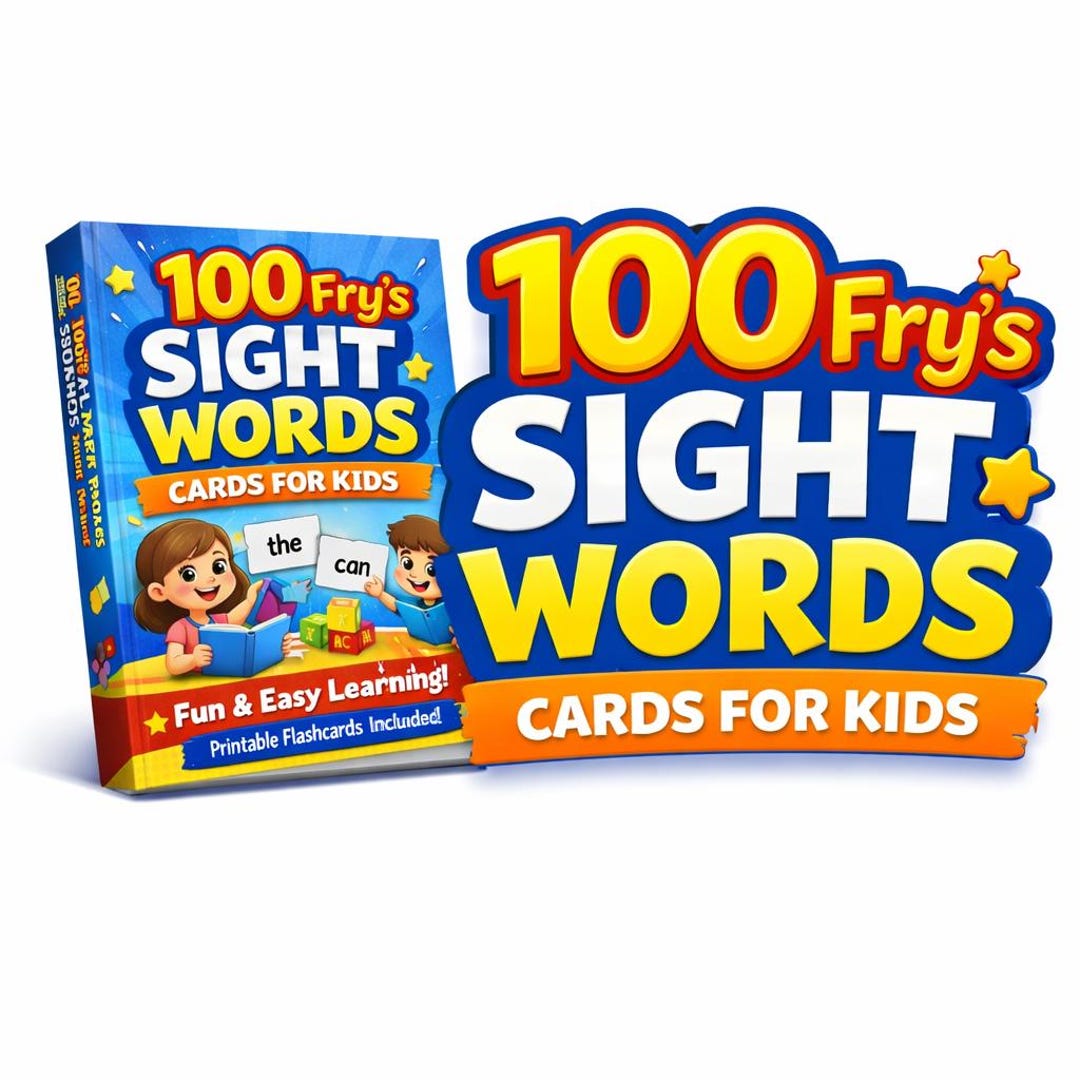 100 Fry’s Sight Words Cards for Kids - Etsy