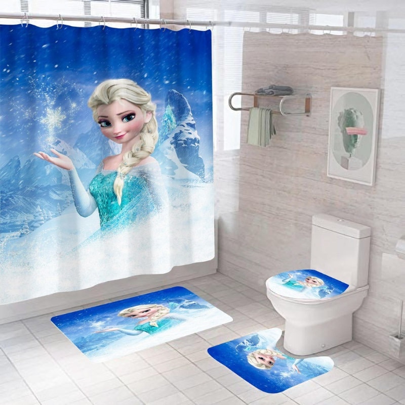 Disney Frozen Princess Shower Curtain Cartoon Princess sold by Hiroshi ...