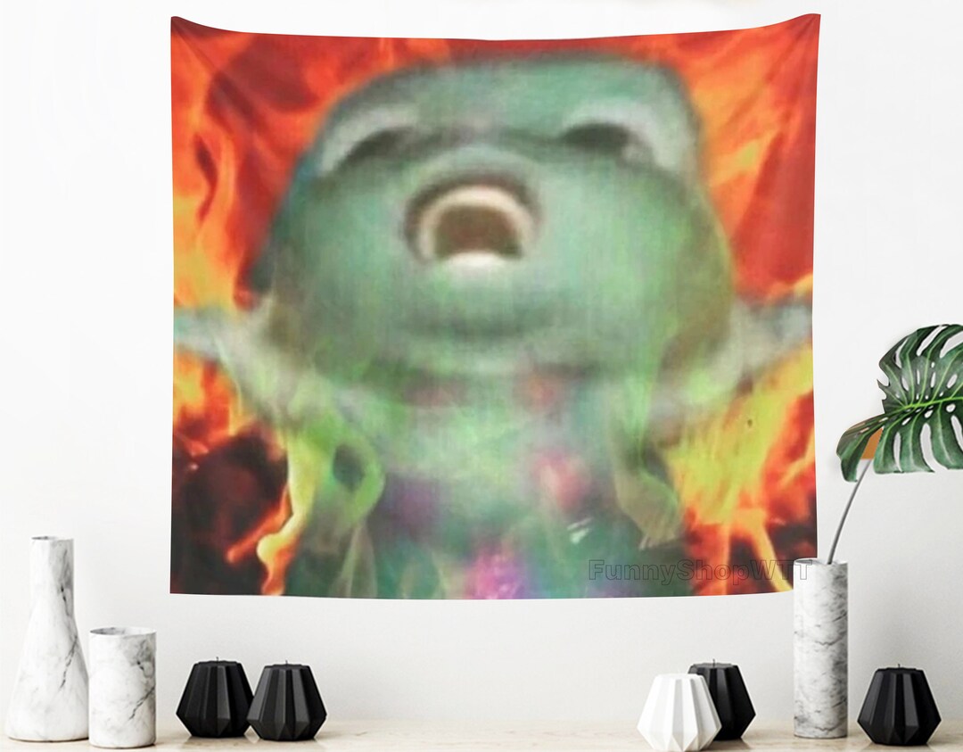 Bibble Tapestry Funny Tapestry Meme Bibble Psychedelic - Etsy