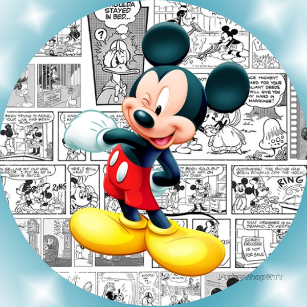 Mickey Mouse Round Backdrop Cover - Etsy
