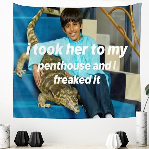 I Took Her to My Penthouse Ravi Tapestry - Etsy