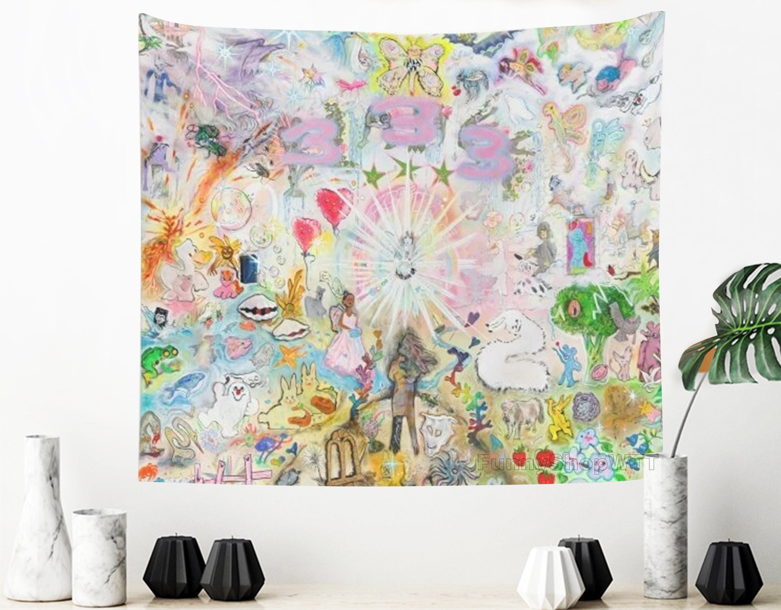 333 Bladee Album Cover Tapestry Meme Tapestries Funny Tapestry - Etsy