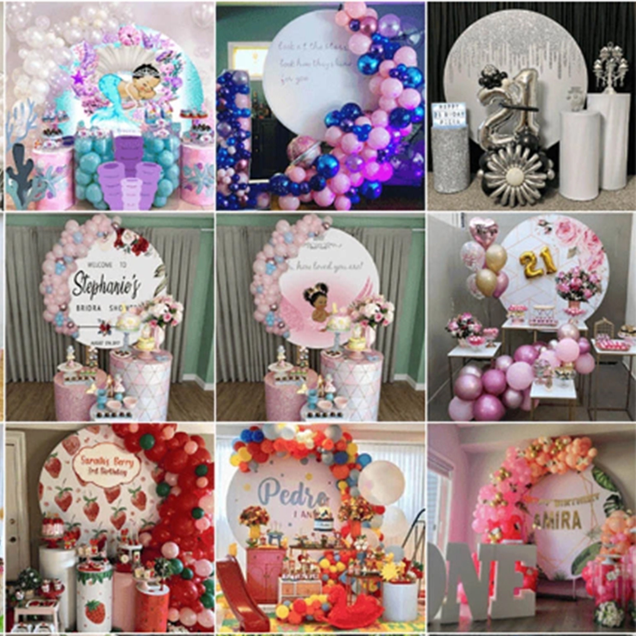 3D Cartoon Mario Round Backdrop Super Mario Bros 3pcscylinder - Etsy