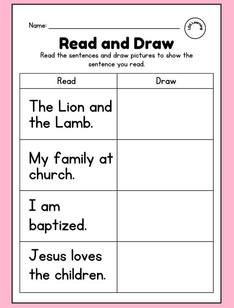 LDS Learning Kit- Primary Worksheets and Homeschool Material-digital ...