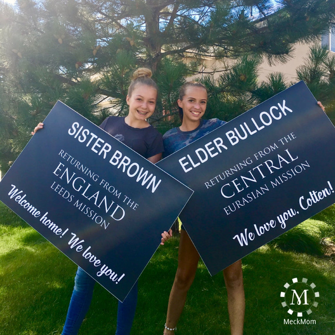 Missionary Welcome Home Poster: Name Tag Design *PRINTED POSTER* - Etsy