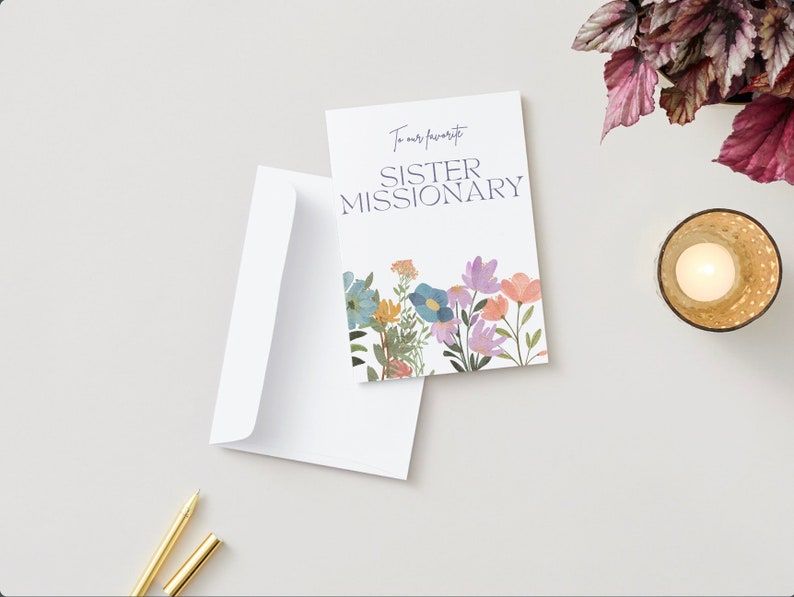 LDS Sister Missionary Farewell Card FILE ONLY - Etsy