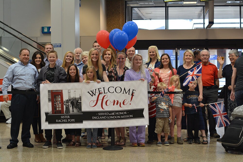 Missionary Welcome Home Banner: Horizontal Ribbon Design DIGITAL FILE ...
