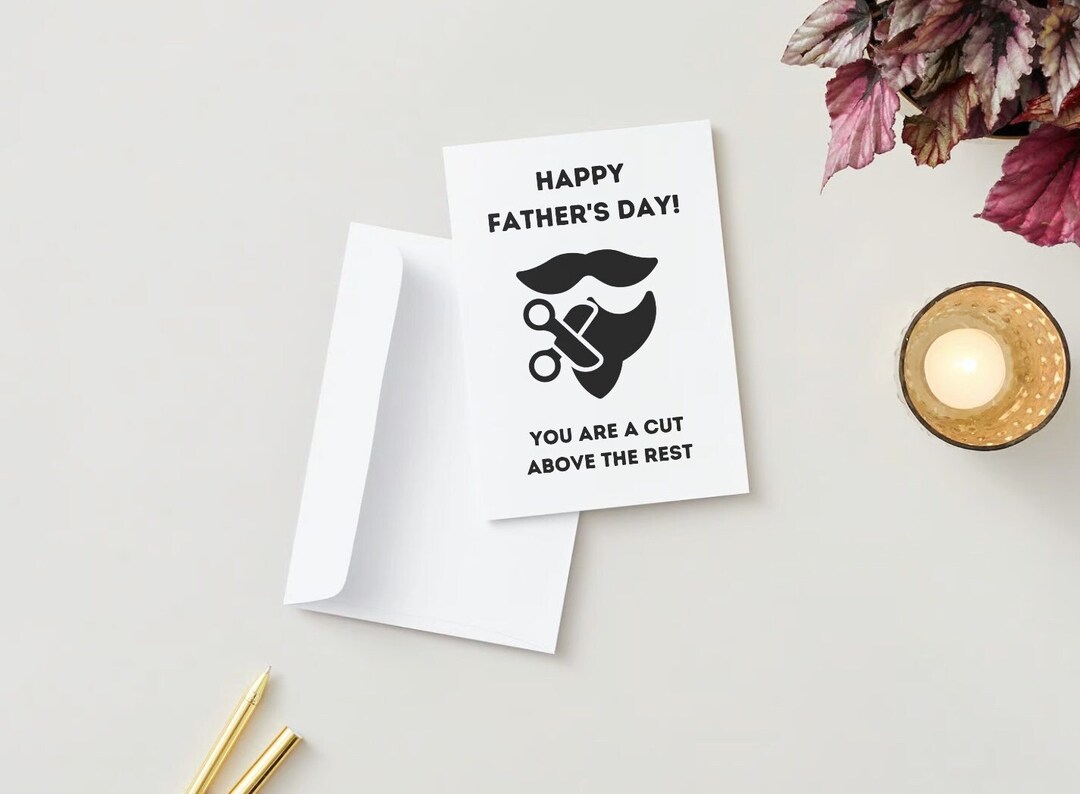 Father's Day "cut Above" Card Download *FILE ONLY* - Etsy