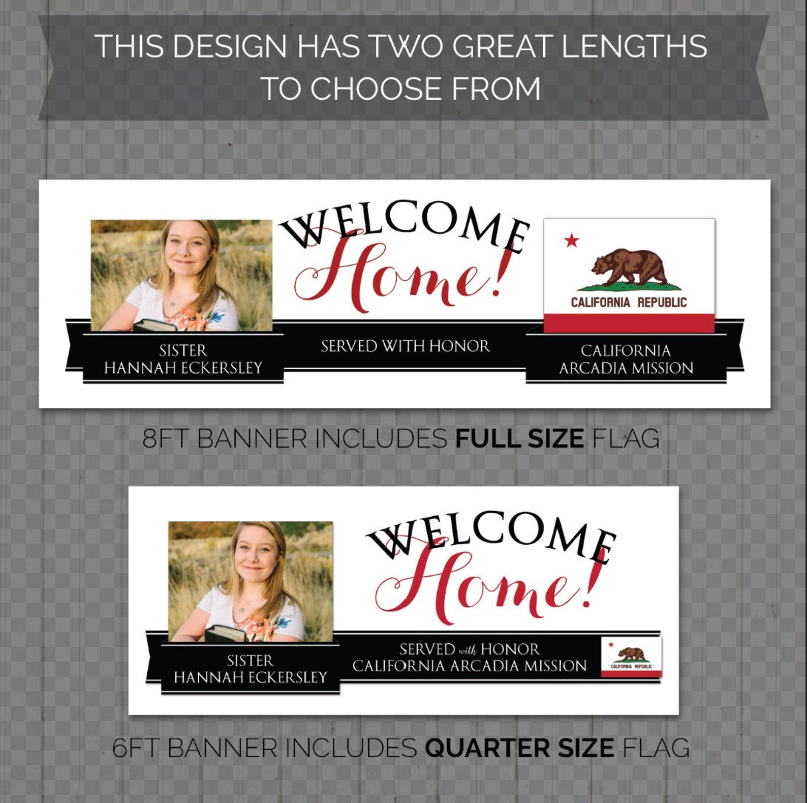 Missionary Welcome Home Banner: Horizontal Ribbon Design DIGITAL FILE ...
