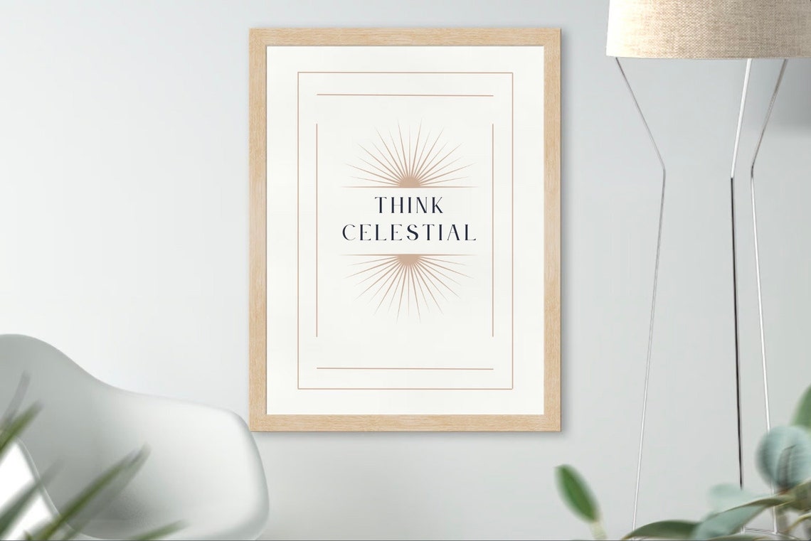 LDS "think Celestial" Art DIGITAL DOWNLOAD - Etsy