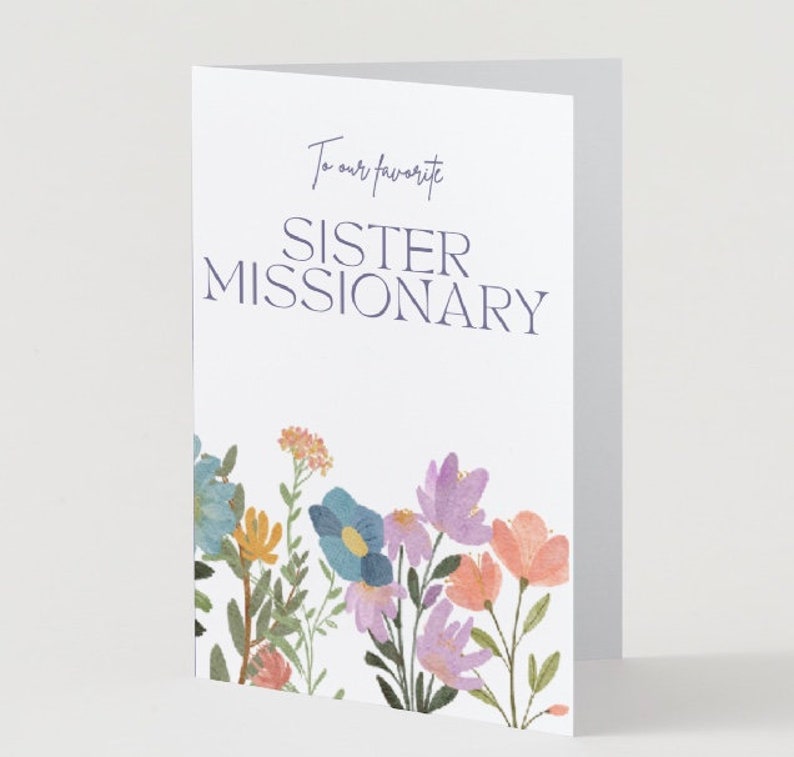 LDS Sister Missionary Farewell Card FILE ONLY - Etsy