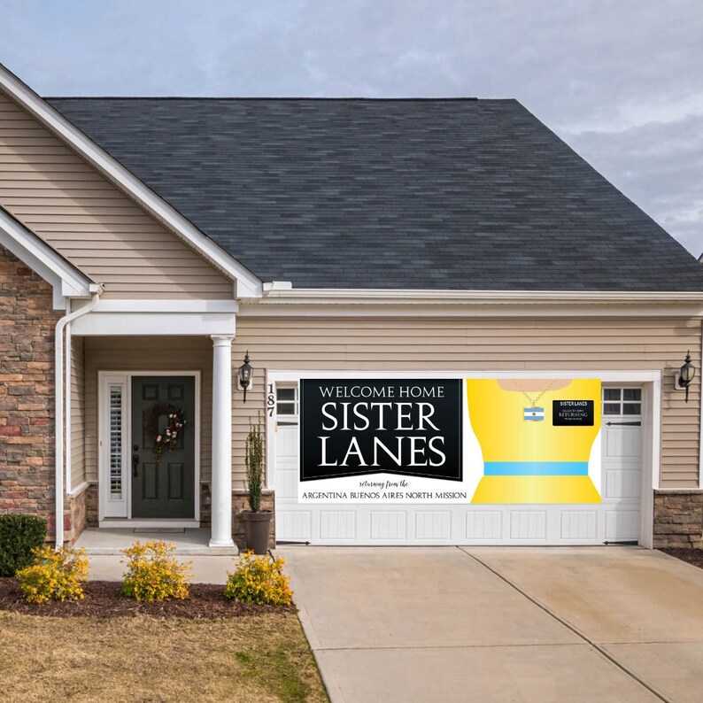 Sister Missionary Welcome Home Banner: Horizontal Dress Design DIGITAL ...