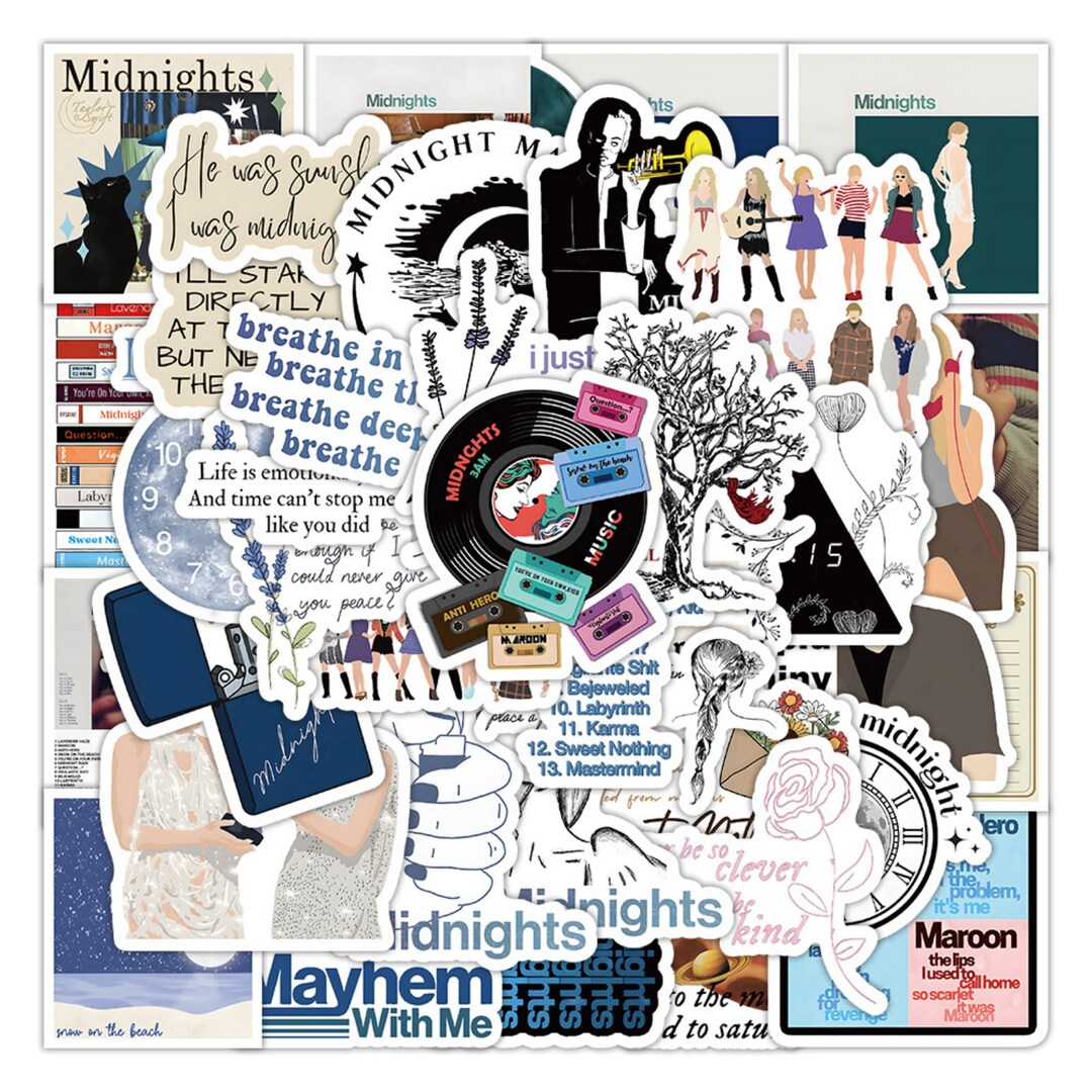 Taylor Swift Stickers/60 Vinyl Stickers/custom Stickers/bumper Stickers ...