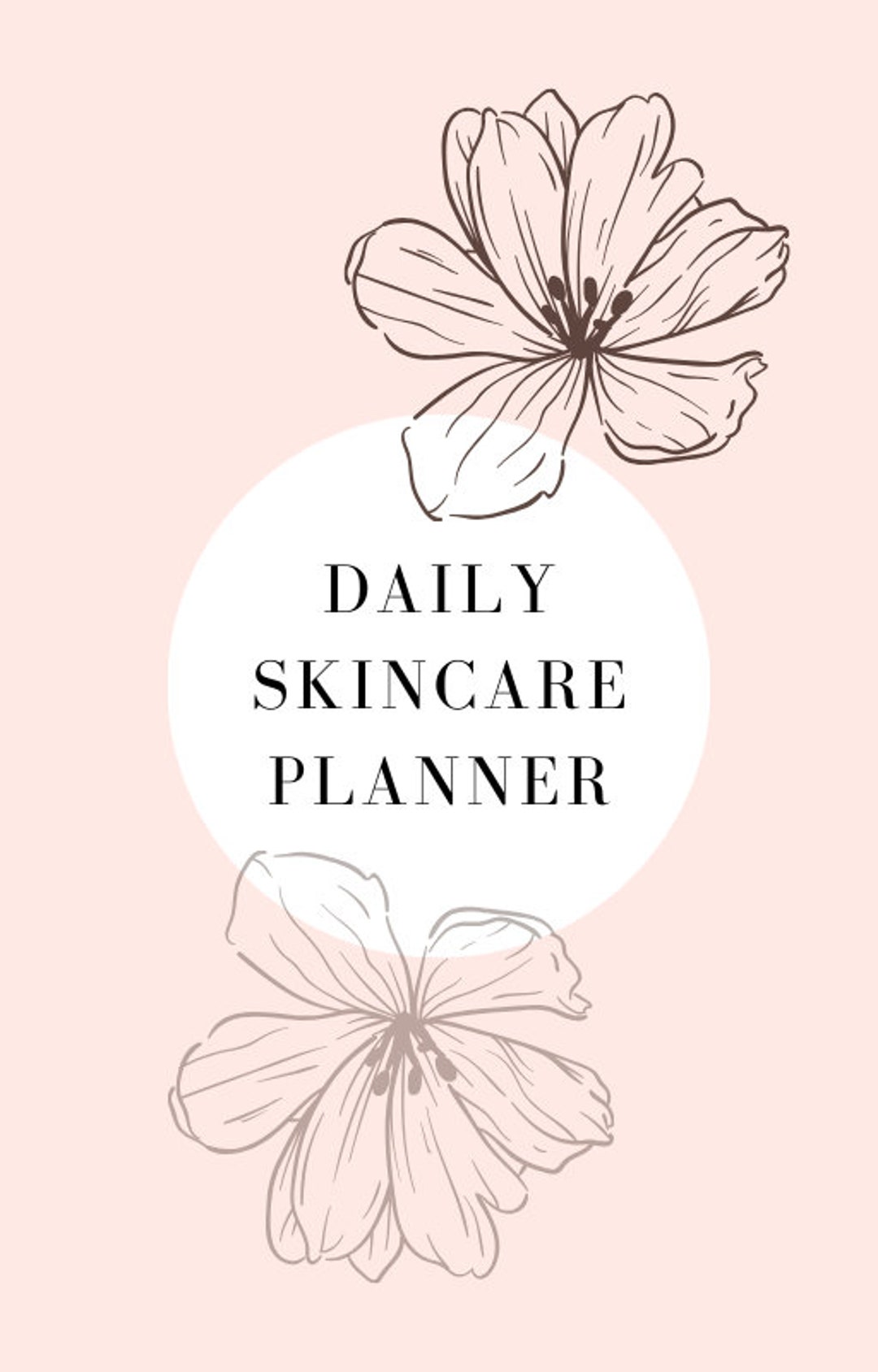Daily Skin Care Planner Template Morning Evening Routine Checklist ...