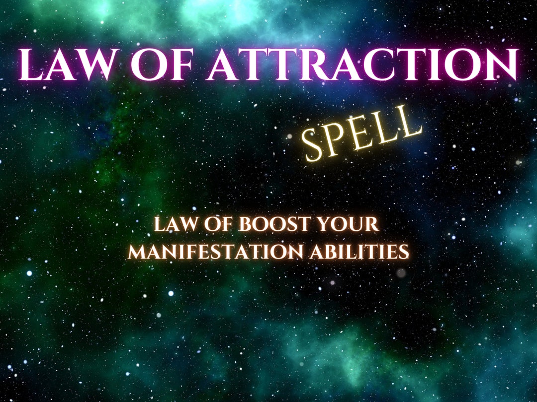 Law of Attraction Spell-manifest Your Dream Life - Etsy