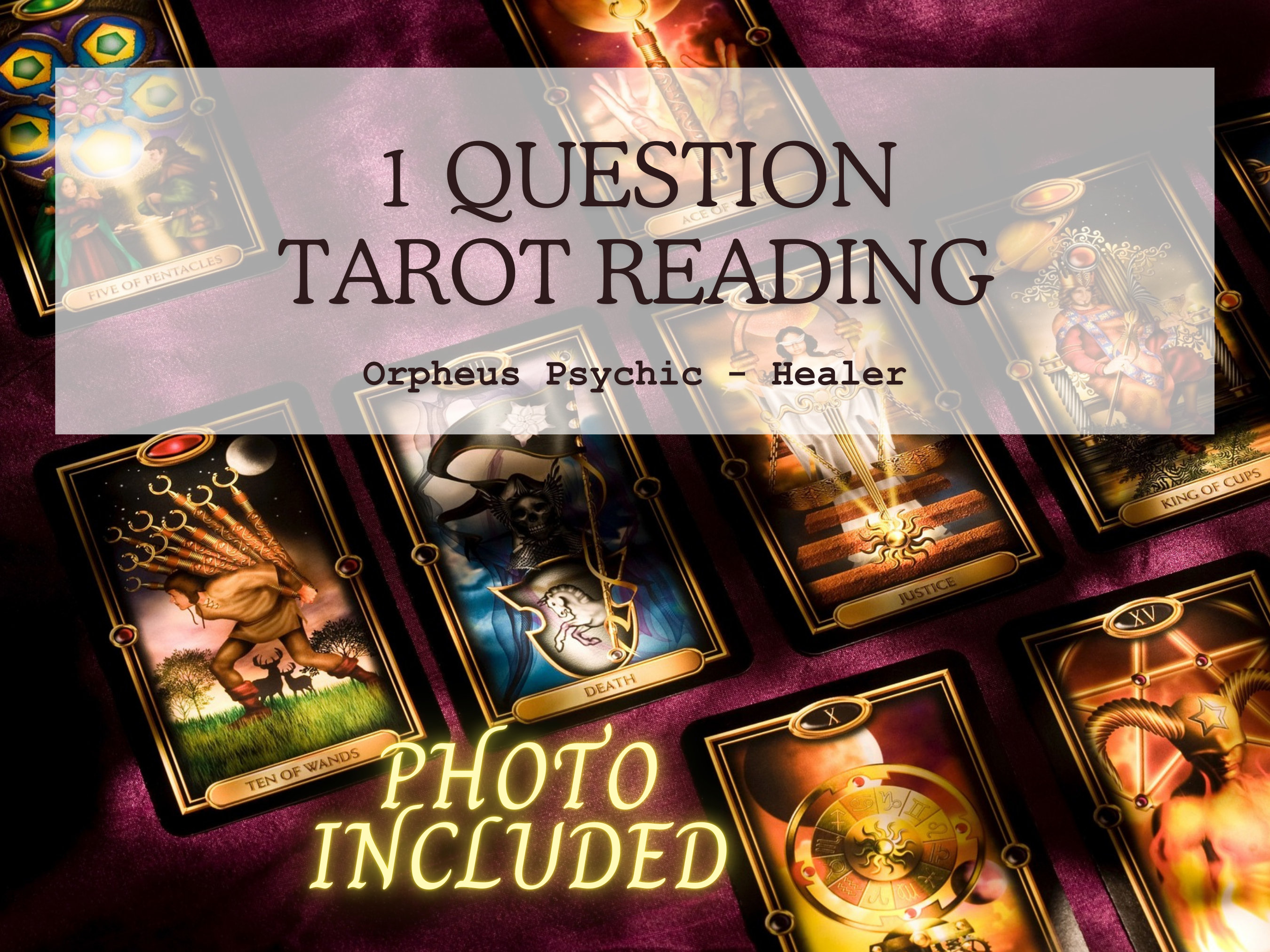 One Question Tarot Reading -SAME HOUR - Etsy