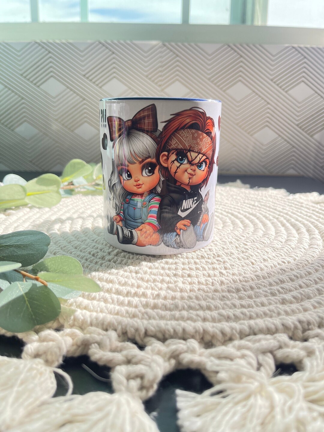 Unique Chucky & Tiffany Ceramic Mug Perfect Horror Must-have Cute ...