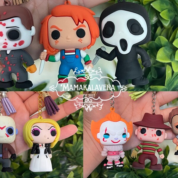 Ghostface Keychain - Etsy