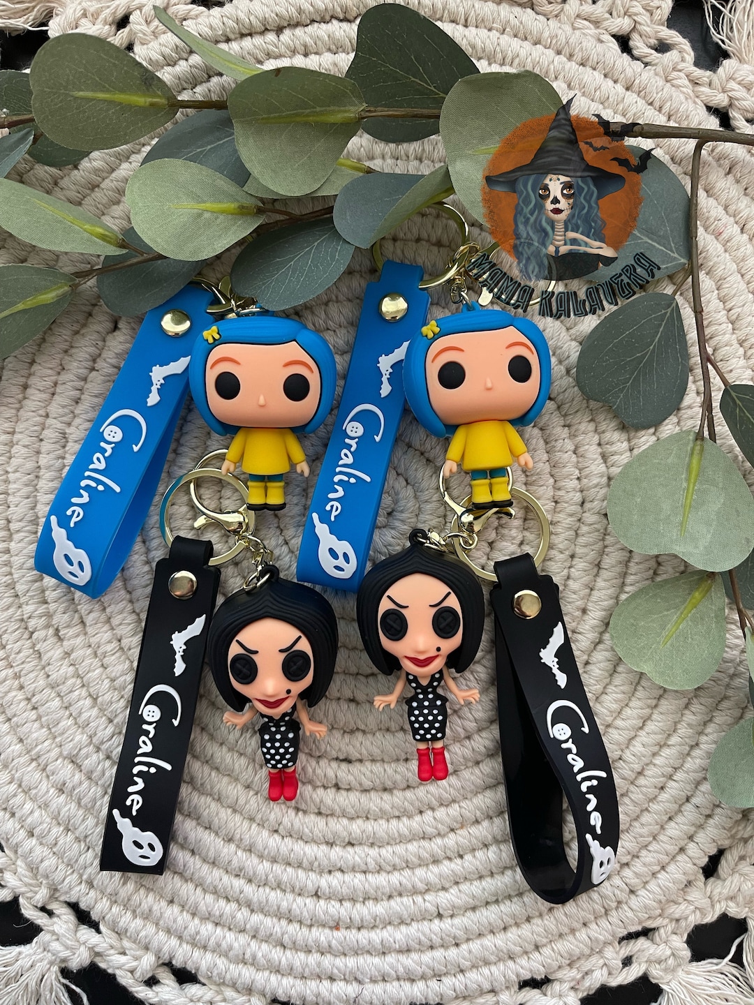 Coraline 3D Keychain, Coraline Jones Keychain, Other Mother Keychain ...