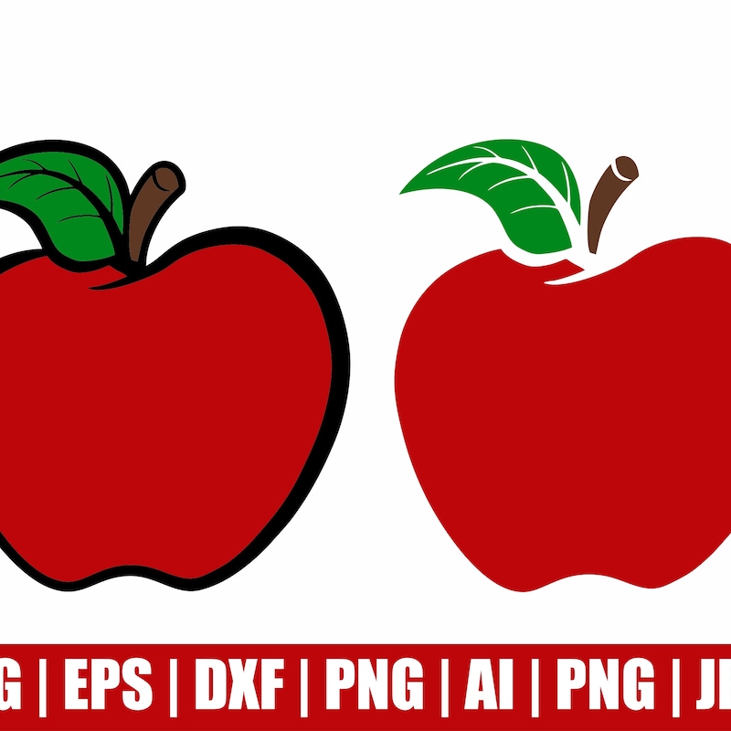 Apple Svg - Etsy