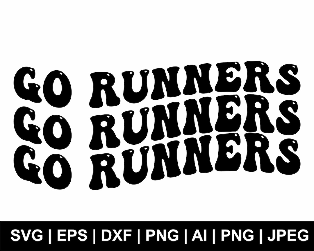 Go Runners Wavy Svg Roadrunners Svg Runners Svg T Shirt - Etsy UK