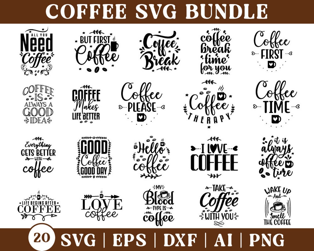 Coffee Svg Bundle, Coffee Svg, Mug Svg, Caffeine Queen Svg, Coffee ...