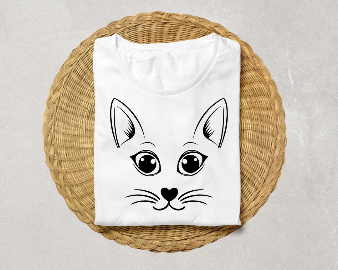 Cat Face Svg, Cat Head Svg, Baby Cat Png, Cat Svg, Kitten Face Svg ...