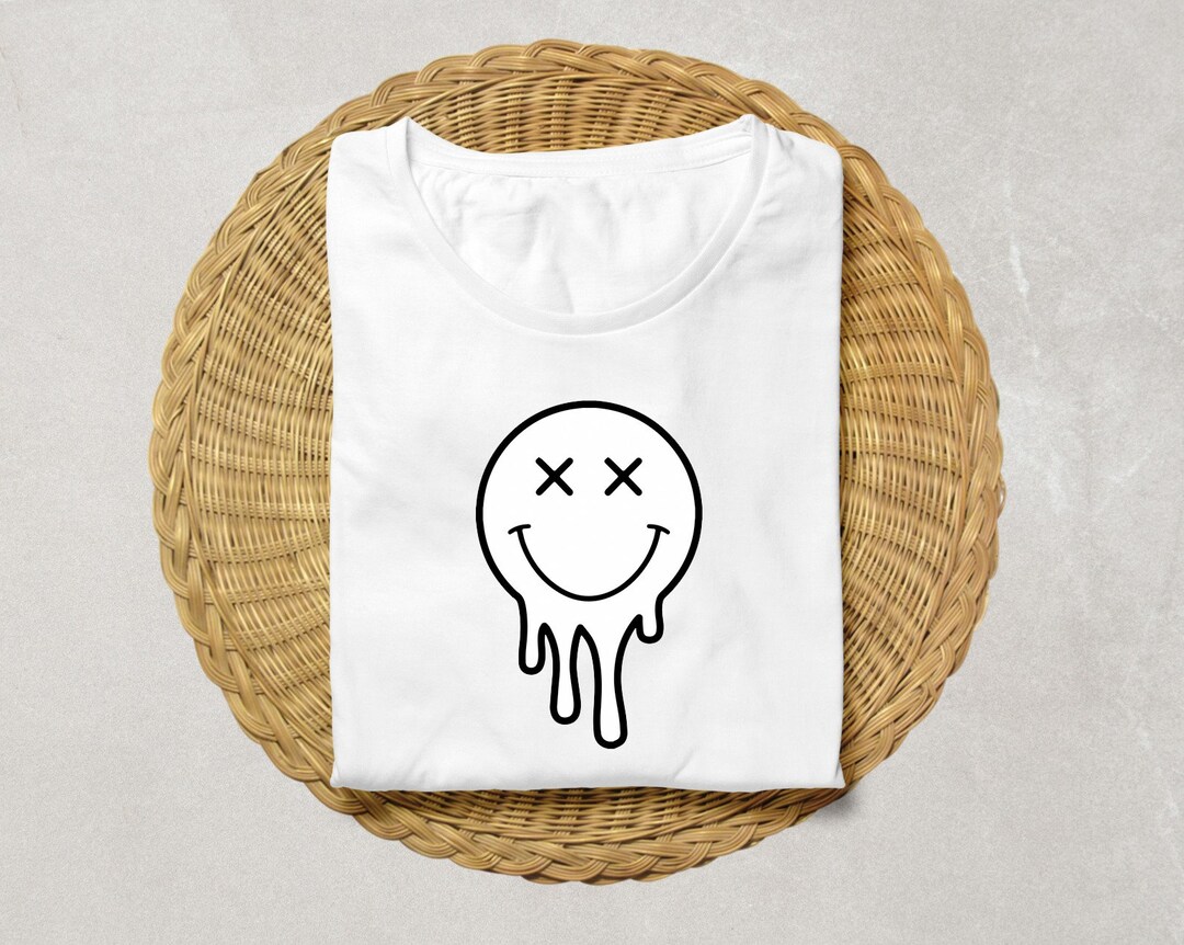 Smiley Face Svg, Emoji Svg, Happy Face Svg, Expression Svg, Dripping ...