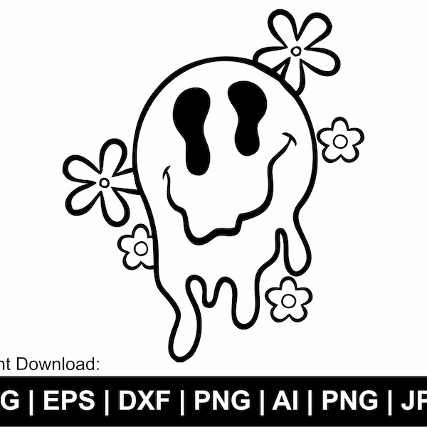 Smiley Face Skull Clipart Svg - Etsy
