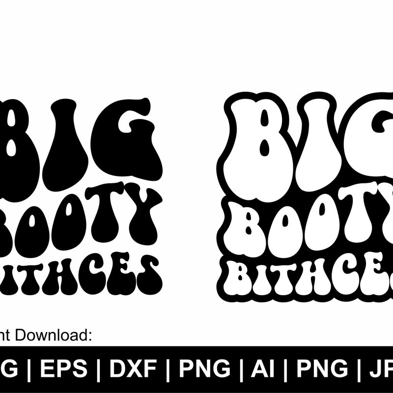 Big Booty Svg - Etsy